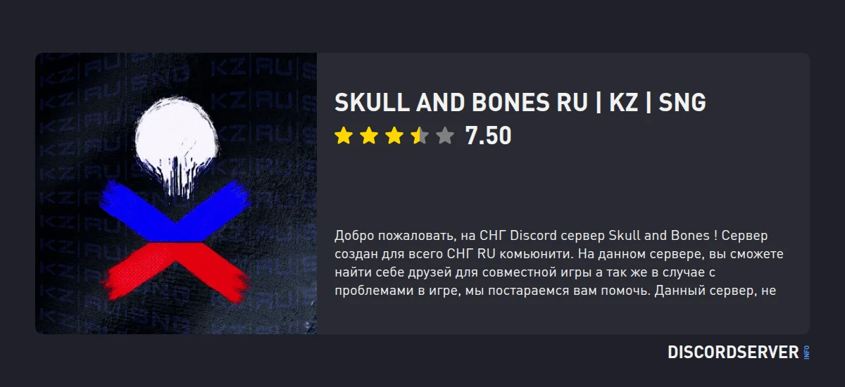 Skull and Bones RU | KZ | SNG — мониторинг Discord сервера, статистика ...